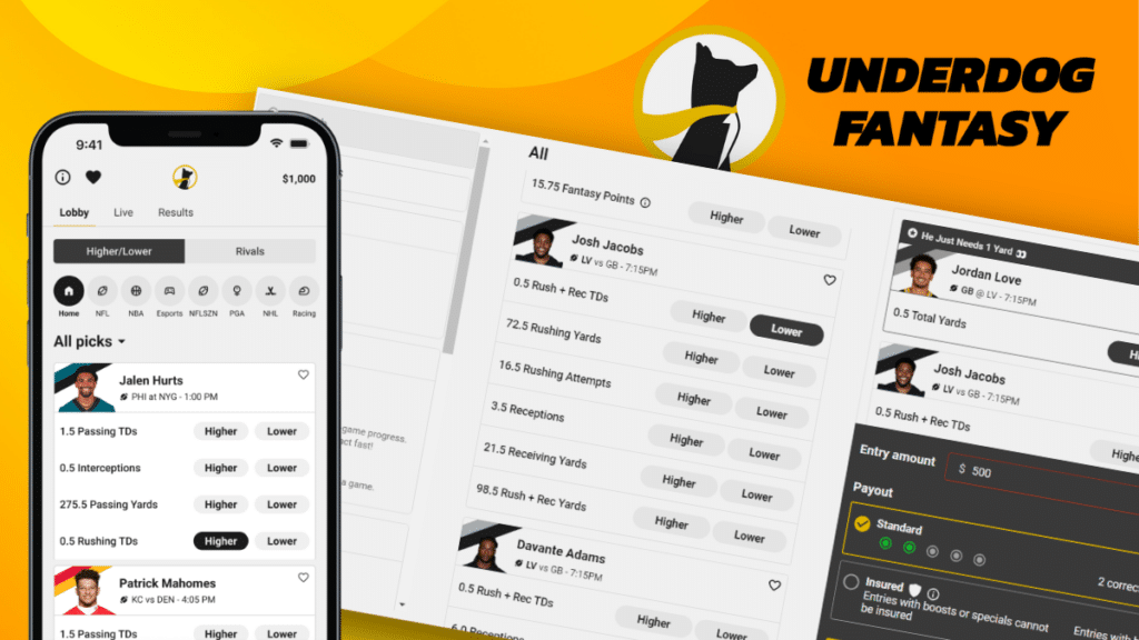 Underdog Promo Code - Use ROOKIE for $500 Bonus (December)